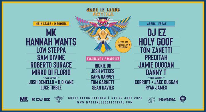 Made In Leeds Festival 2020 – Festival Flyer