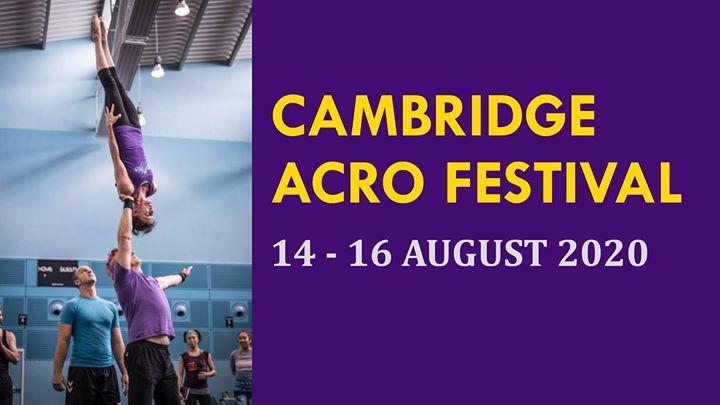 Cambridge Acro Festival 2020! – Festival Flyer