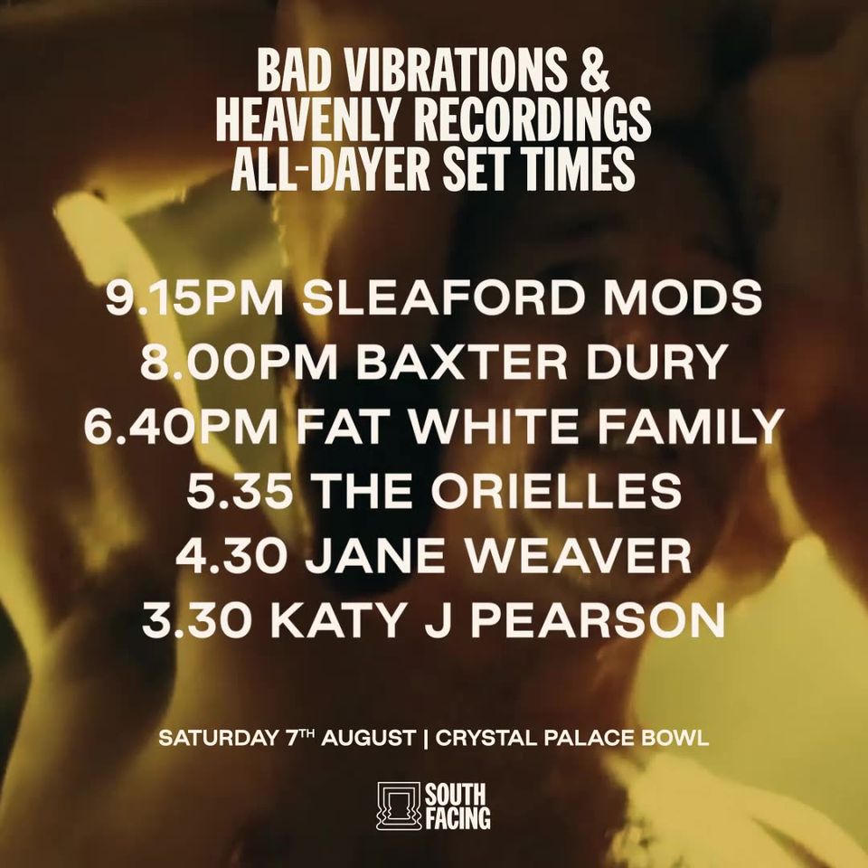 South Facing Festival news: We’re delighted to share set times ...