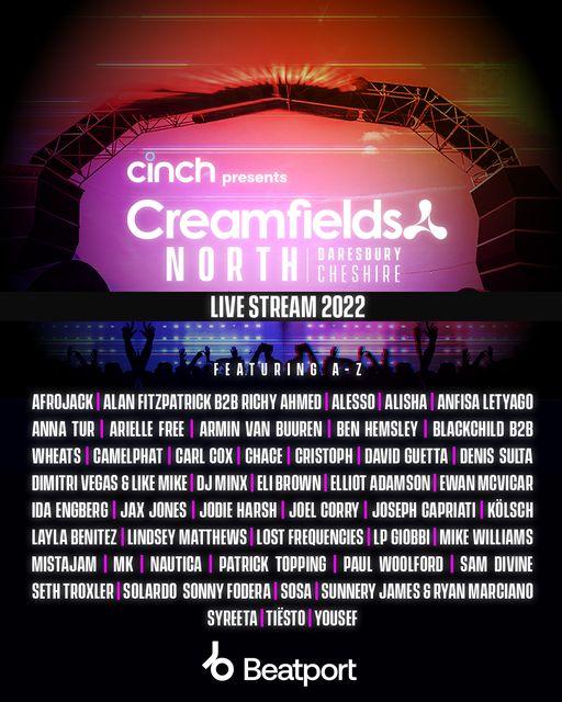 Creamfields news : Check out the cinch presents Creamfields North 2022 ...