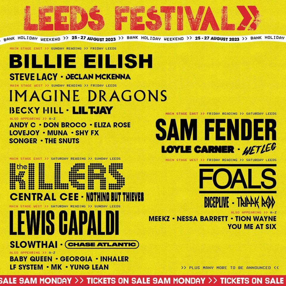 READING & LEEDS FESTIVAL NEWS: HERE ARE YOUR FIRST NAMES – Festival Flyer