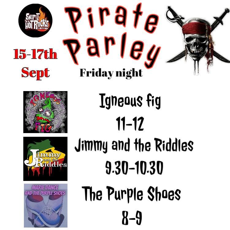 Snipit and the Hotrocks Pirate parley – Festival Flyer