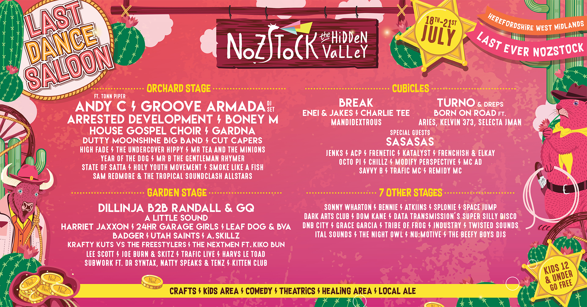 Nozstock The Hidden Valley 2024 – Festival Flyer