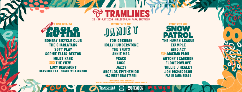 Tramlines Festival 2024 – Festival Flyer