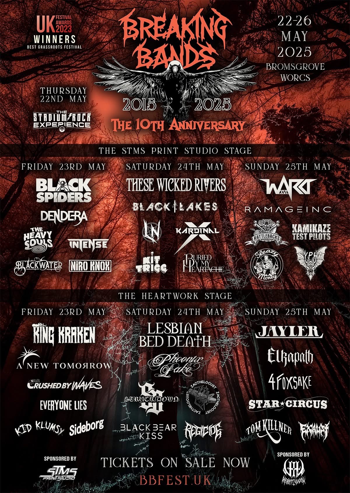 breaking bands 2025 – Festival Flyer