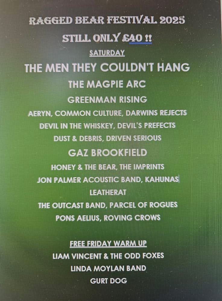 ragged bear 2025 – Festival Flyer